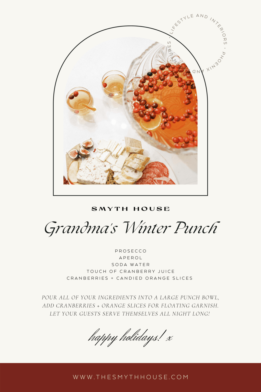 Grandma's Winter Champagne Punch - thesmythhouse.com